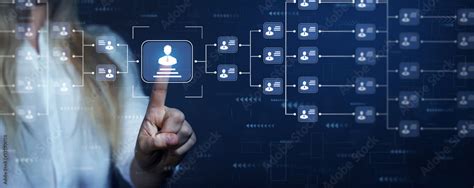 Business Process And Workflow Automation With Flowchart Business Hierarchy Structure Virtual