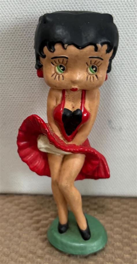 Vintage Betty Boop Statue With The Red Frilly Dress Kfsfs Bully West