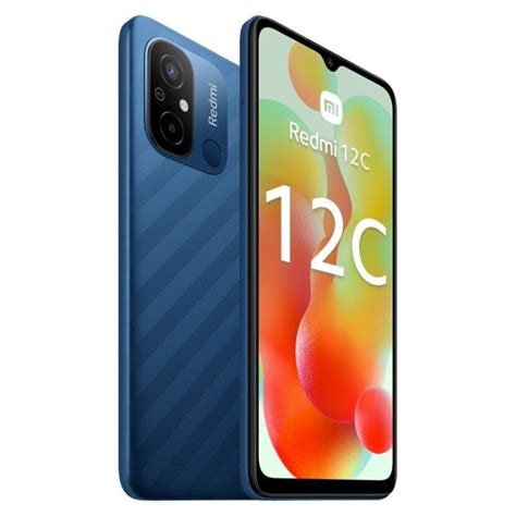 Xiaomi Redmi 12C 17 Cm 6 71 Double SIM Android 12 4G Micro USB 3 Go 64 Go 5000 MAh Bleu