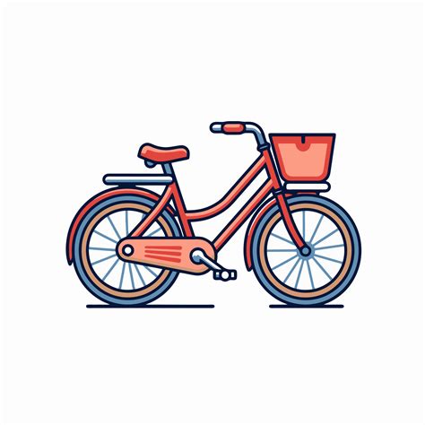 Bike Icon Design Bicycle Illustration Vehicle Cartoon Vector Graphic