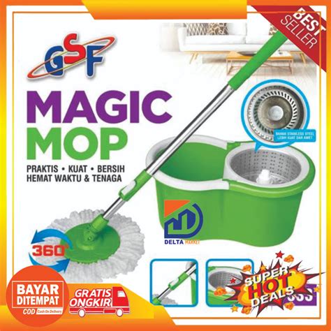 Jual Magic Mop Gsf Murah Alat Pel Gsf Magic Mop Gsf Stainless Steel Alat Pembersih Lantai