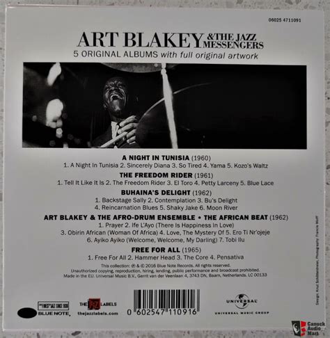 Art Blakey The Jazz Messengers FIVE Original Albums Photo 4492969