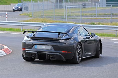 Porsche 718 Cayman GT4 Spotted In Traffic Shows Aggressive Aero