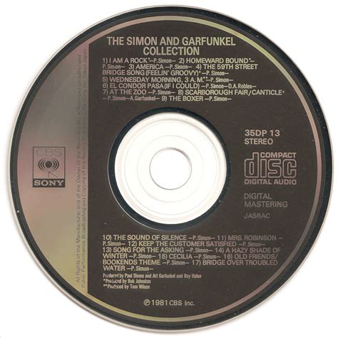 The First Pressing Cd Collection Simon And Garfunkel The Simon And