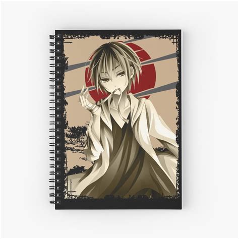 Aoba Kuronuma Durarara Drrr Retro Landscape Design Spiral Notebook By