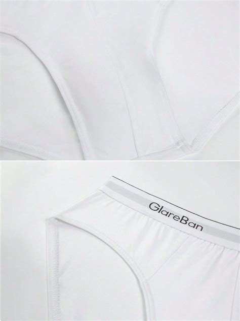 6pieces White Sexy Underwear For Men Briefs Polyester Fashion Style