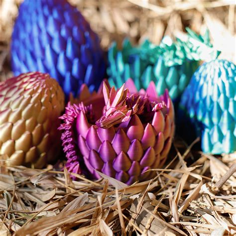 Dragon Egg Fidget Toy Surprise3d Printed Mystery Dragon Eggcrystal Dragon Eggs With Dragon