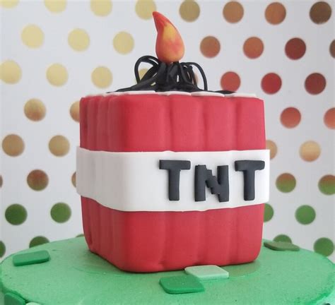 Inspired Tnt Creeper Minecraft Edible Cake Toppers Edible Etsy
