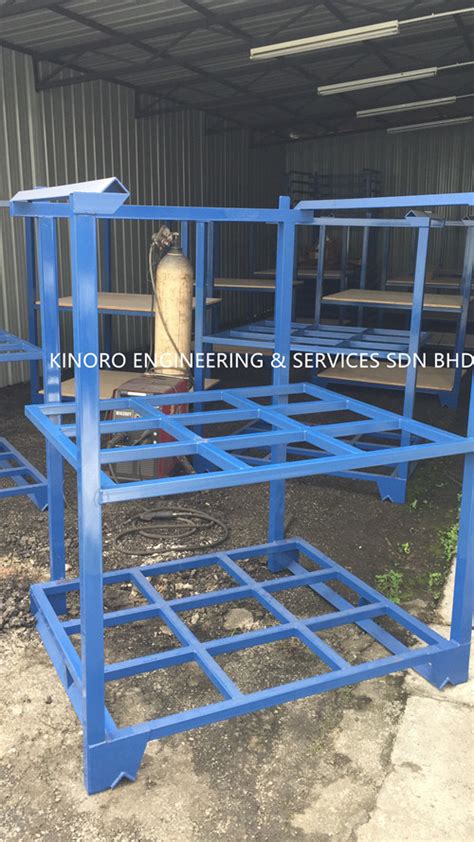 Pallet Tainer Nestainer Rack With Shelve Kinoro Engineering