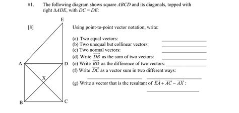 Solved The Following Diagram Shows Square ABCD And Its Chegg