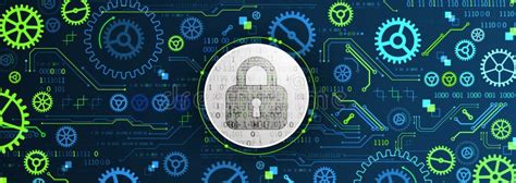 Cyber Security Or Network Protection System Privacy Stock Vector