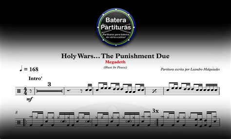 Holy Wars The Punishment Due Megadeth Batera Partituras