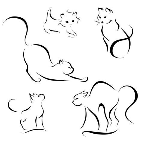 Katze Sprung Illustrationen Und Vektorgrafiken Istock