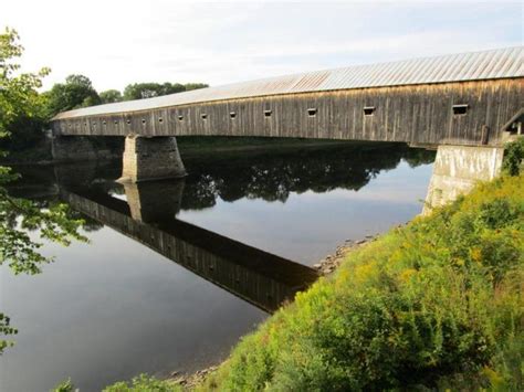 The Longest Covered Bridge In New Hampshire The Cornish Windsor Bridge