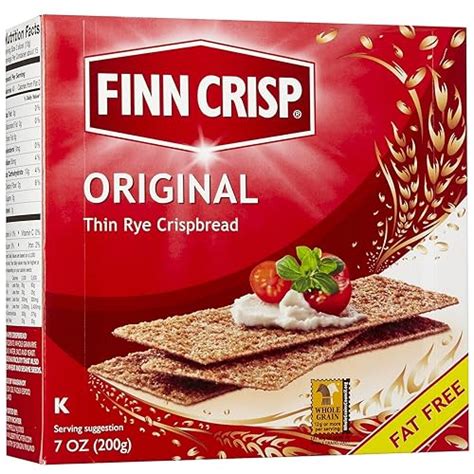 S Original Rye Crispbread 7oz Thin Crispy Rye Flatbread