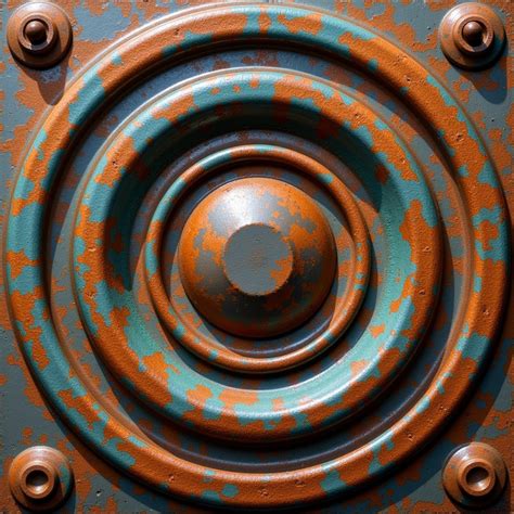 Free Concentric Oxidation Patterns Image Rust Oxidation Metal