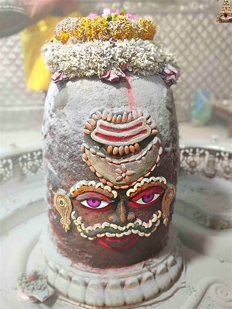 Mahakal Wore Silver Crown And Moon On The Head Silver Crown Of