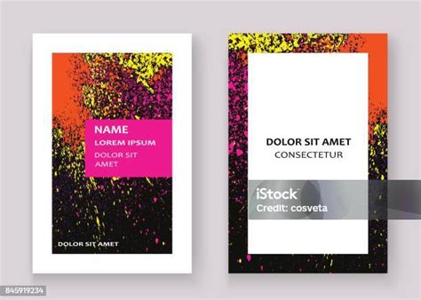 네온 화려한 폭발 페인트 튄 예술적인 디자인을 다루고 있습니다 스플래시 장식 밝은 텍스처 스프레이 검은 흰색 배경 트렌디한 서식 파일 벡터 커버 보고서 카탈로그 브로셔