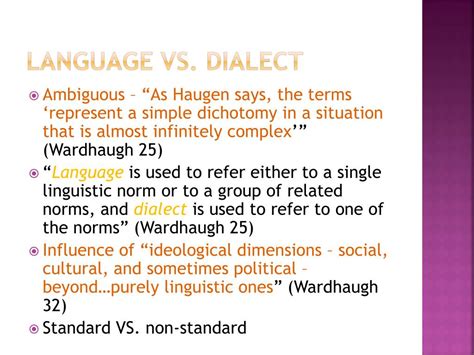Ppt Languages Dialects And Varieties Powerpoint Presentation Free
