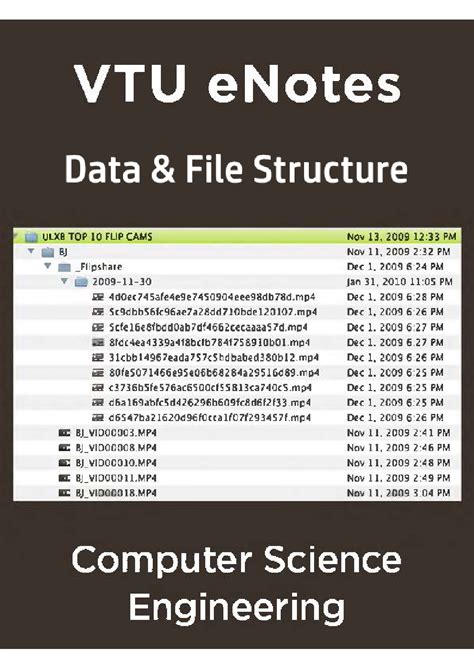 Download Vtu Enotes On Data And File Structure For Computer Science Engineering By Panel Of