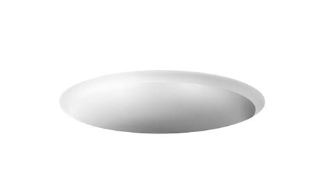 Mockup Of A Round Chamfered Edge Hole Deep Chamfered Bore Isolated