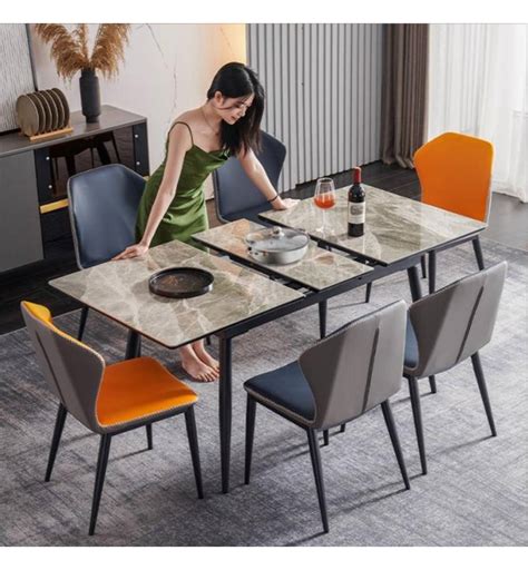 Tsst E0b Extendable Sintered Stone Dining Table