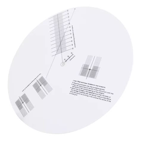Record Distance Gauge Protractor Alignment Mat Turntable Calibration Disk £26 58 Picclick Uk