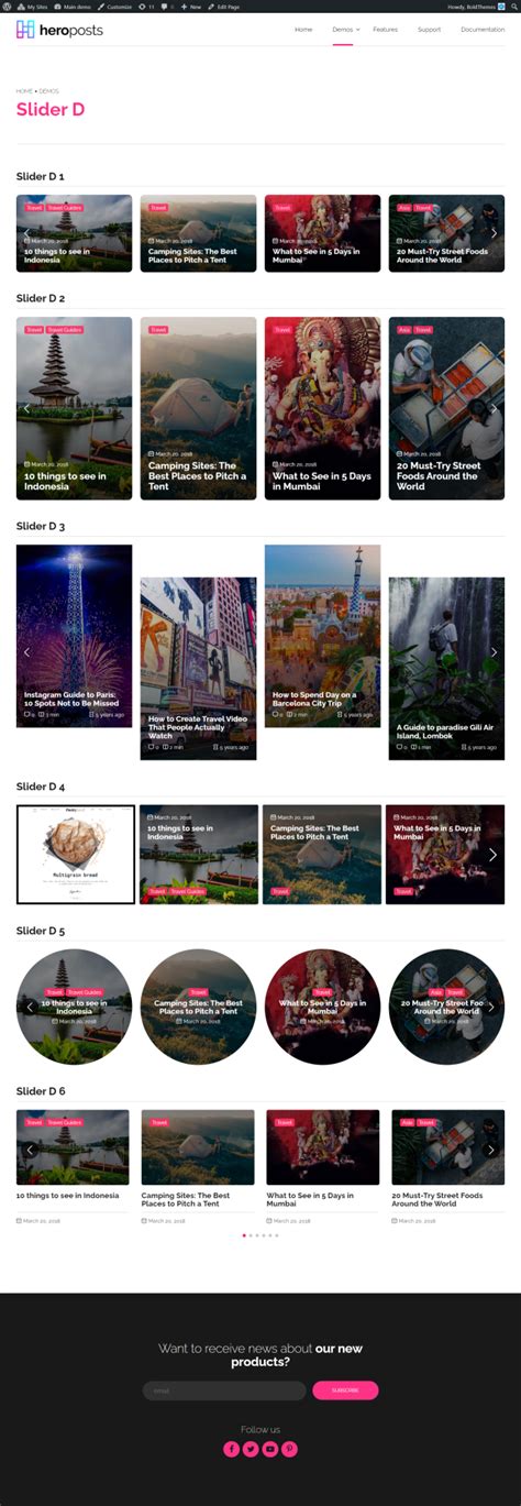 slider demos hero posts plugin for wordpress