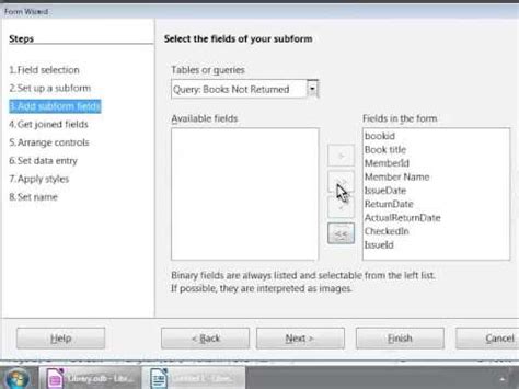 Create Subforms English YouTube