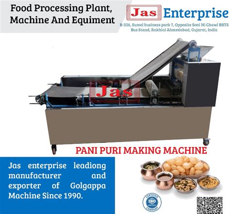 Pani Puri Making Machine Paani Poori Making Machine Latest Price