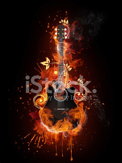 어쿠스틱 일렉트릭 기타 스톡 사진 Freeimages