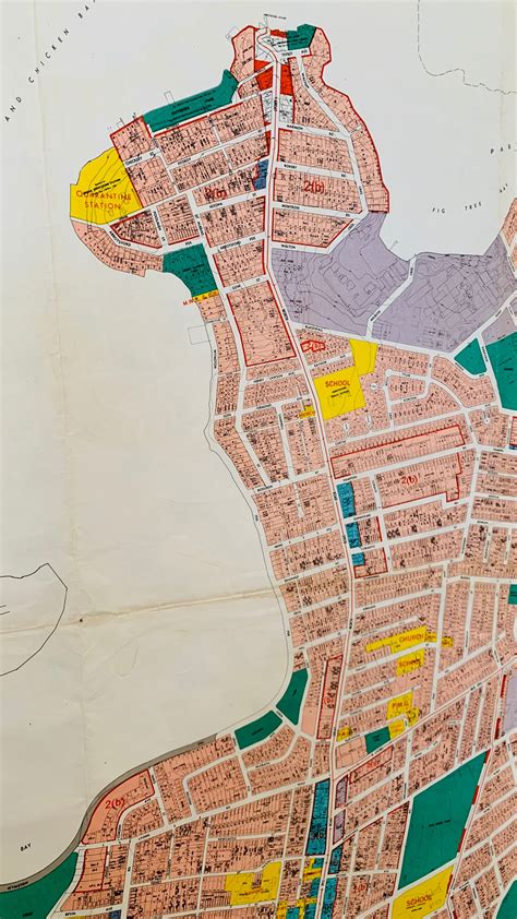 Vintage Drummoyne Map Sydney Map Planning Map Mid Century Wall Decor