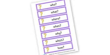 Question Words L Enseignant A Fait Twinkl