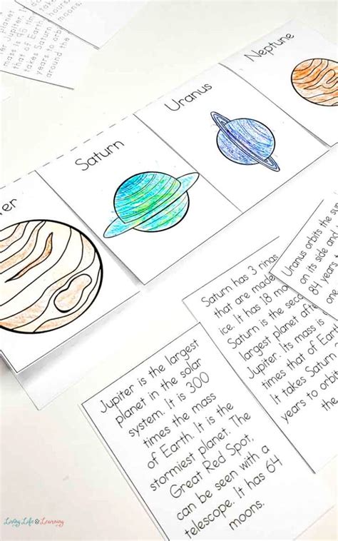 Printable Solar System Flip Book Pop Up Solar System Book How To