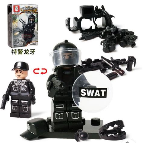 Jual Mainan Polisi Lengkap Senjata Action Figure Police Swat Army