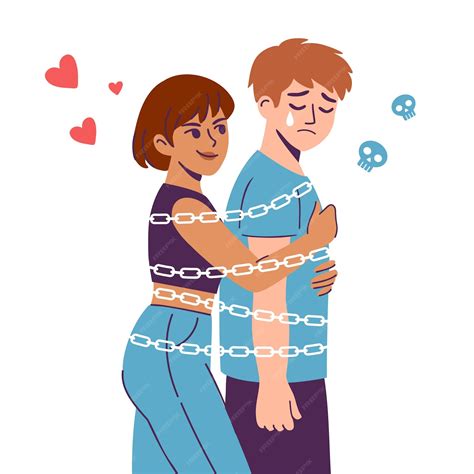 Free Vector Hand Drawn Toxic Relationship Illustration