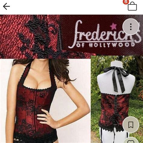 Fredericks Of Hollywood Redandblack Corset Depop