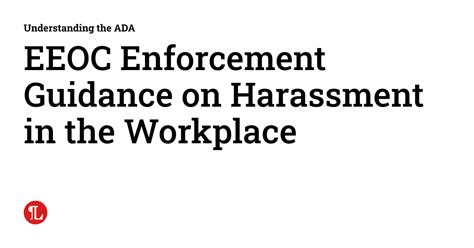 Eeoc Enforcement Guidance On Harassment In The Workplace