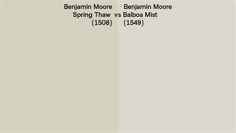 Benjamin Moore Spring Thaw Vs Balboa Mist Side By Side Comparison