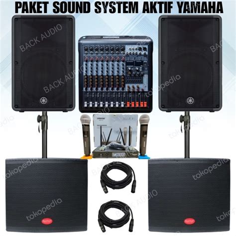 Promo Paket Sound System Indoor Dan Outdoor Speaker Yamaha 15 Aktif