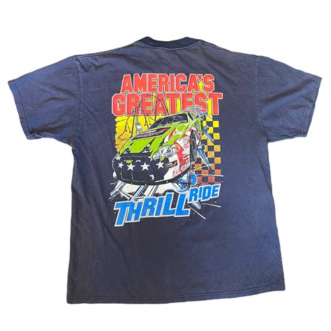 Vintage Nascar Americas Greatest Thrill Ride Shirt Highland Throwbacks