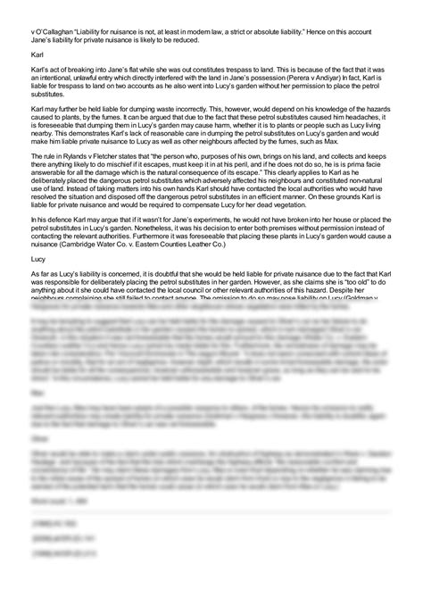 Solution Problem Question On Occupiers Liability Act 1957 Studypool