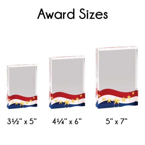 Patriotic Acrylic Award — Rex Trophies