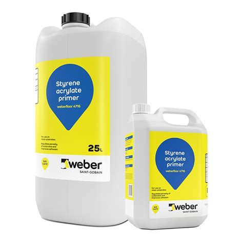 Weber Weberfloor 4716 Styrene Acrylate Primer Choice Of Size Flooring Materials