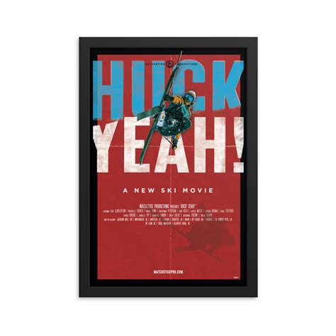 Huck Yeah Framed Print 2020 Matchstick Shop