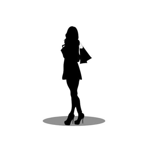 Premium Vector Woman Silhouette Stock Vector Illustration