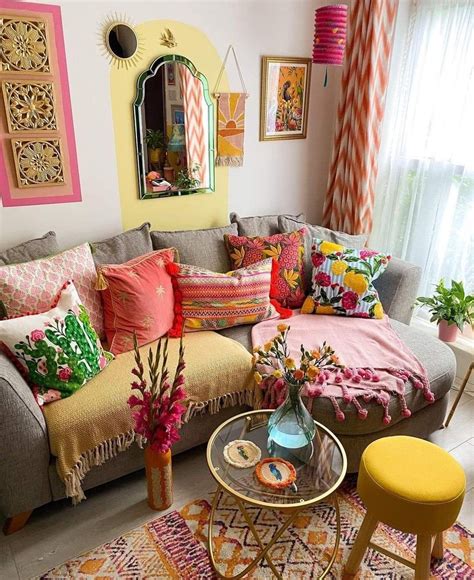 Pin By Cassie Rietsch On Boho Design 4 Colourful Living Room Decor