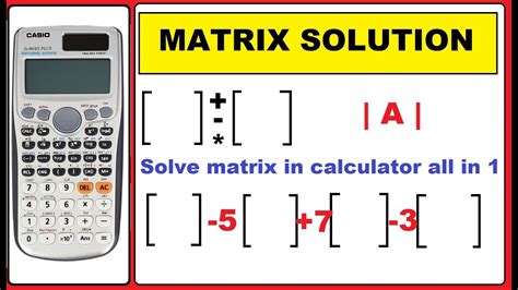 Solve Using Matrices Calculator
