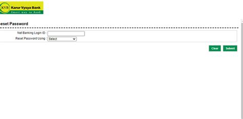 Kvb Net Banking First Time Registration Login Reset Password