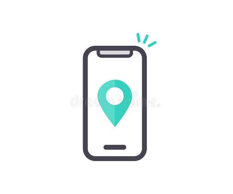 Online City Map Gps App On Mobile Phone Screen Icon Logo Design Application For Travel With